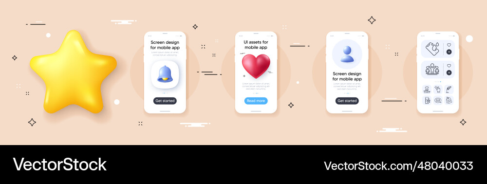 Winner refrigerator and podium line icons Vector Image