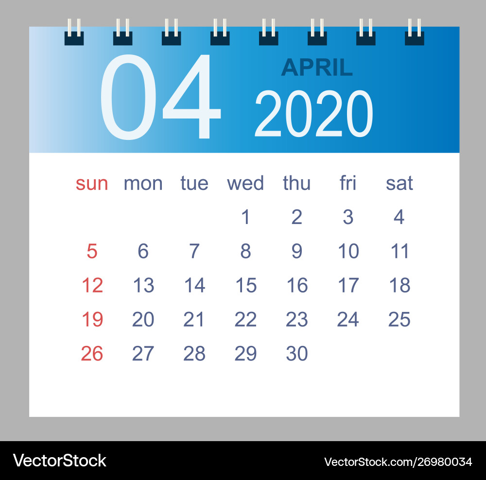 April 2020 calendar printable store