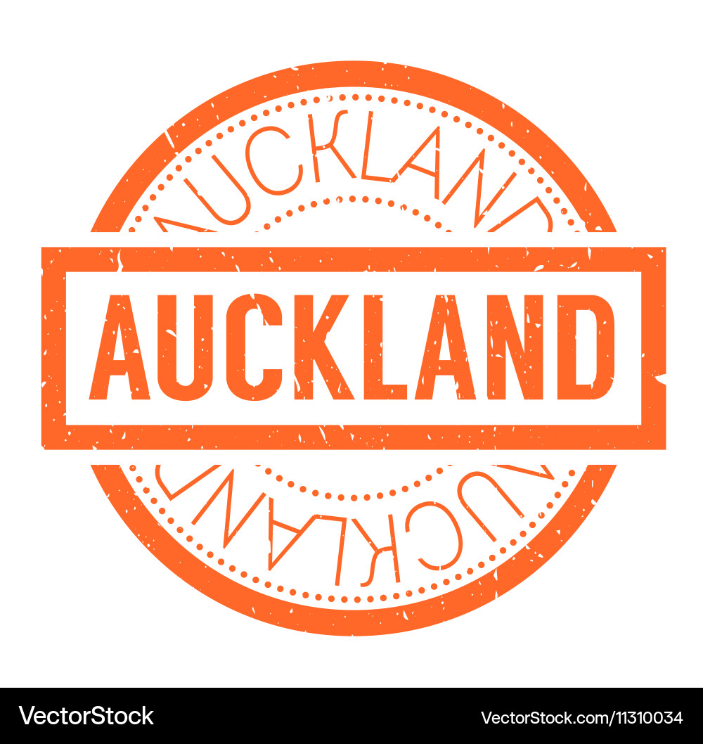 Auckland rubber stamp Royalty Free Vector Image