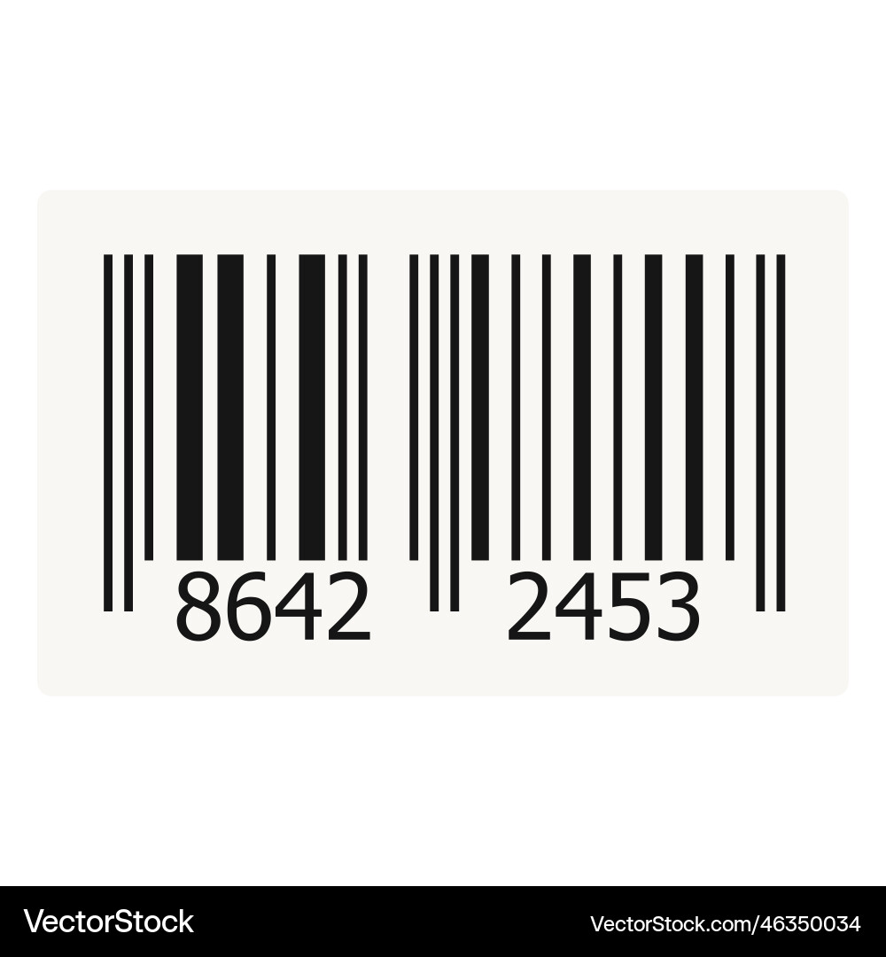 Barcode label design Royalty Free Vector Image