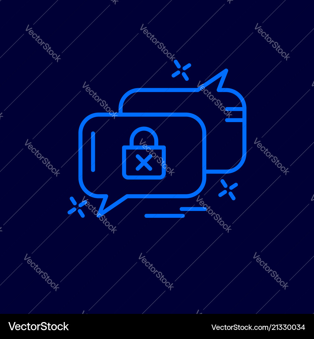 Cyber crime neon icon with blue background Vector Image
