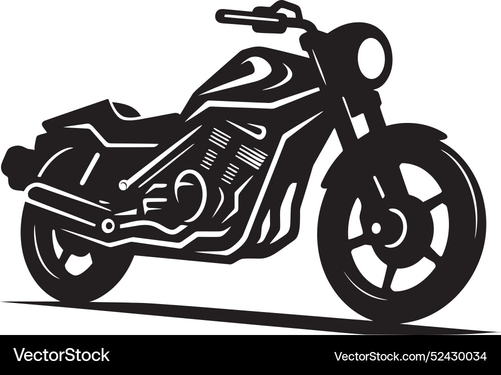 Detailed biker motorcycle art Royalty Free Vector Image