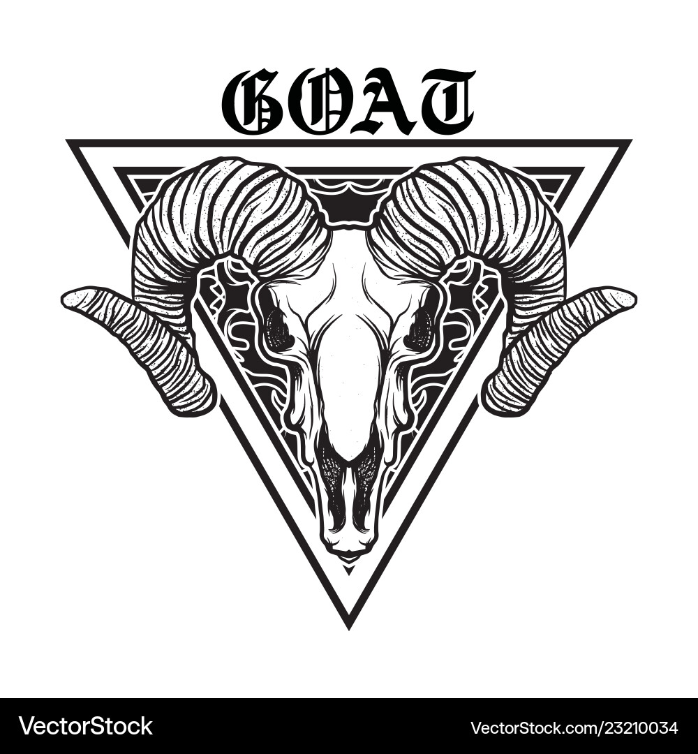Goat Head Tattoos - Angry & Bold Royalty Free Vector