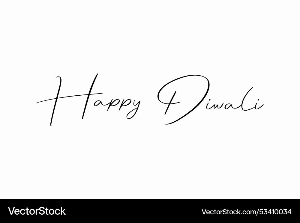 Happy diwali text design Royalty Free Vector Image