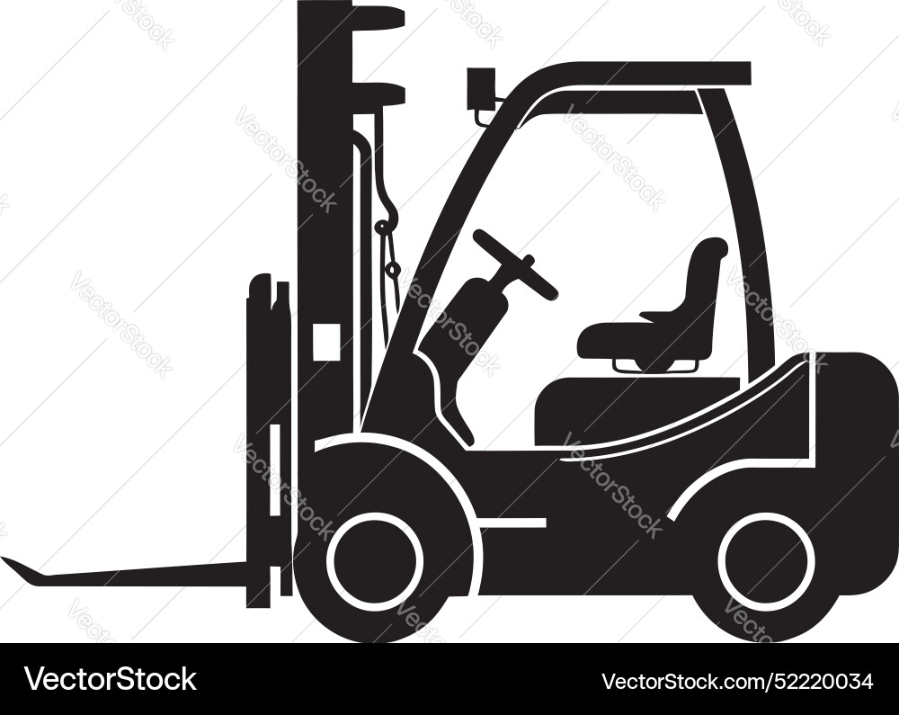 Lifttech iconic forklift design loadlift dynamic Vector Image