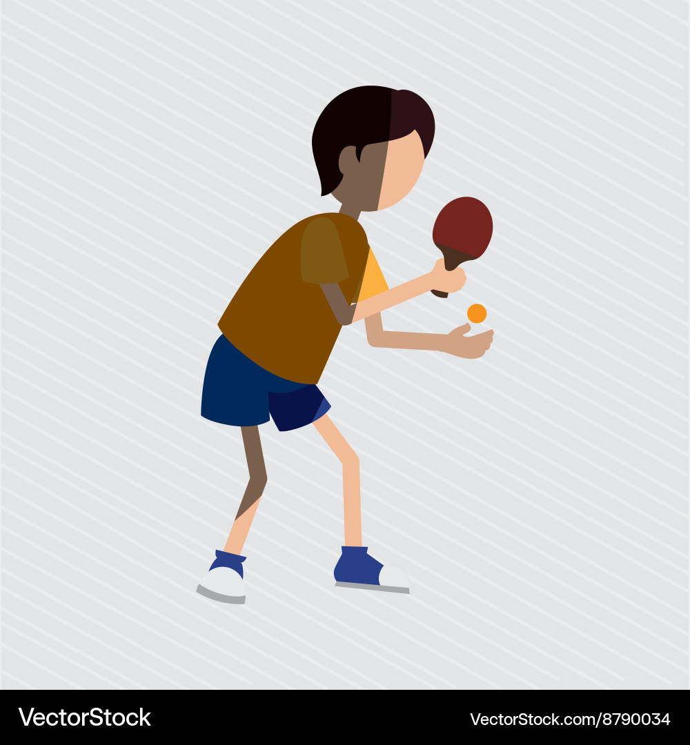 Ping pong game design Royalty Free Vector Image