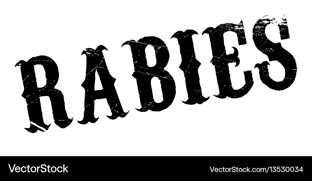 Rabies rubber stamp Royalty Free Vector Image - VectorStock