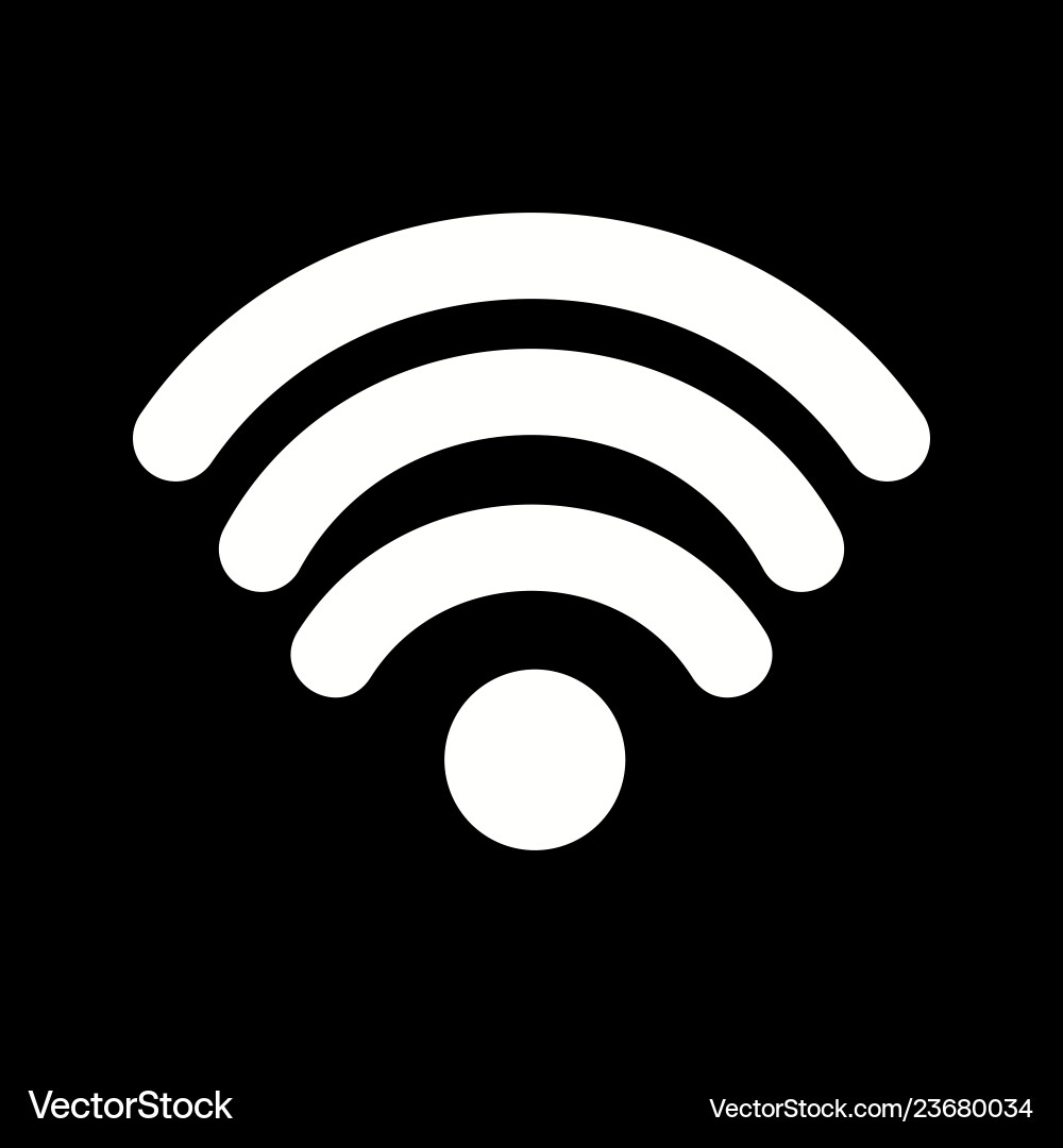 Wifi icon Royalty Free Vector Image - VectorStock