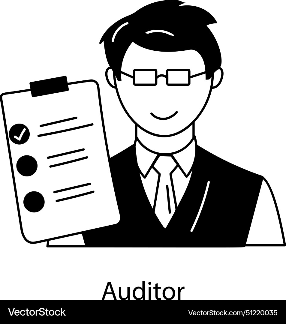 Auditor Royalty Free Vector Image - VectorStock