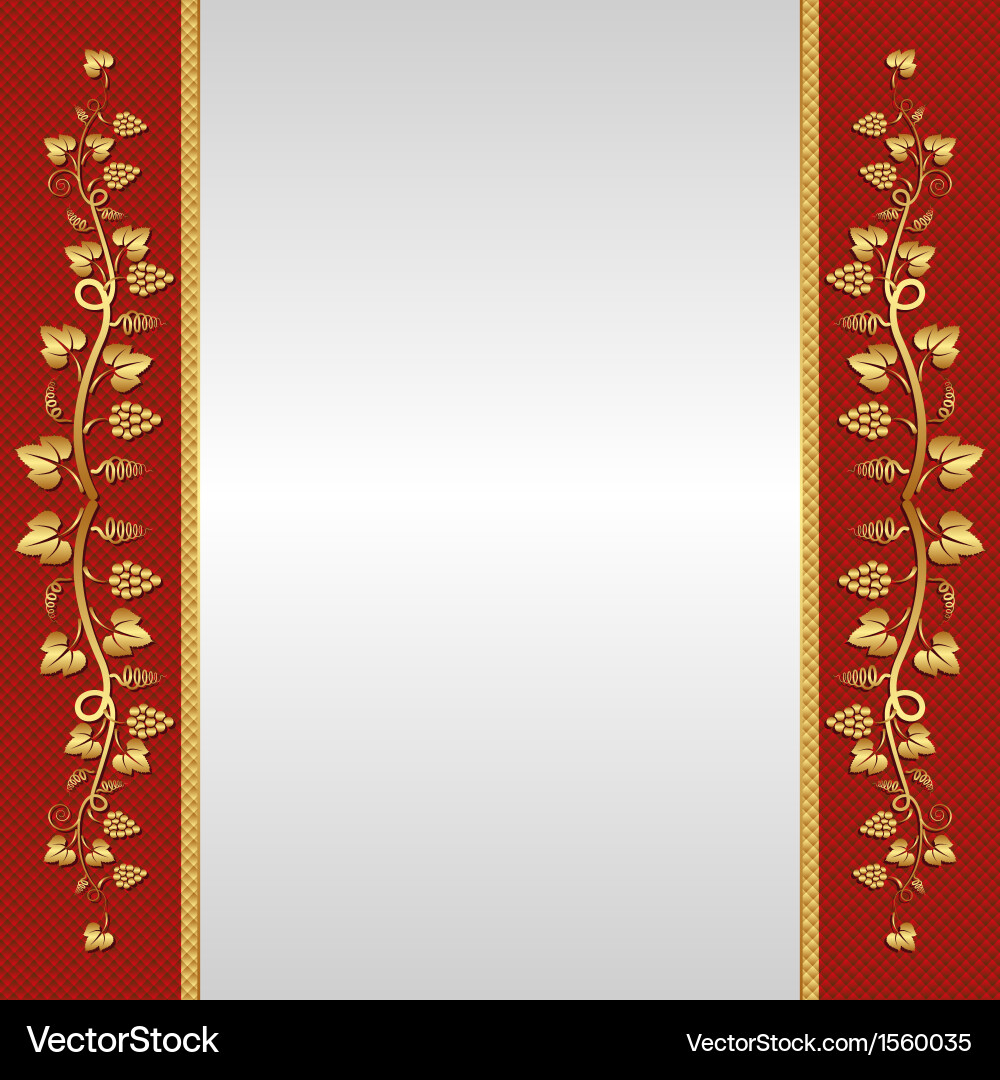 Background with vine Royalty Free Vector Image