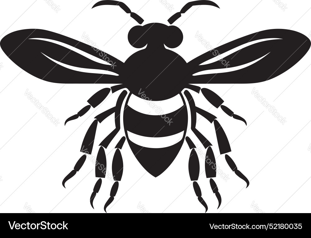 Buzzing brilliance hornet mascot design unveiled Vector Image