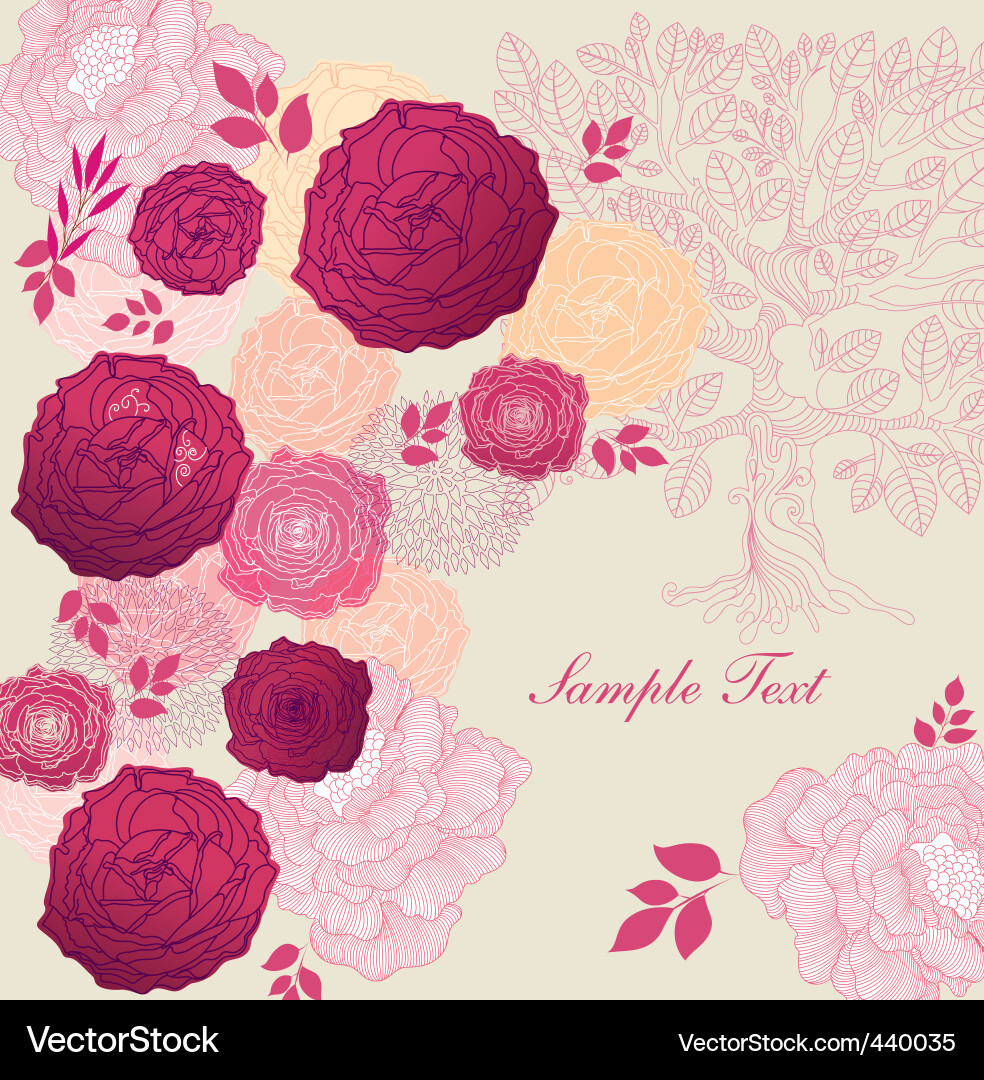 Flower background Royalty Free Vector Image - VectorStock