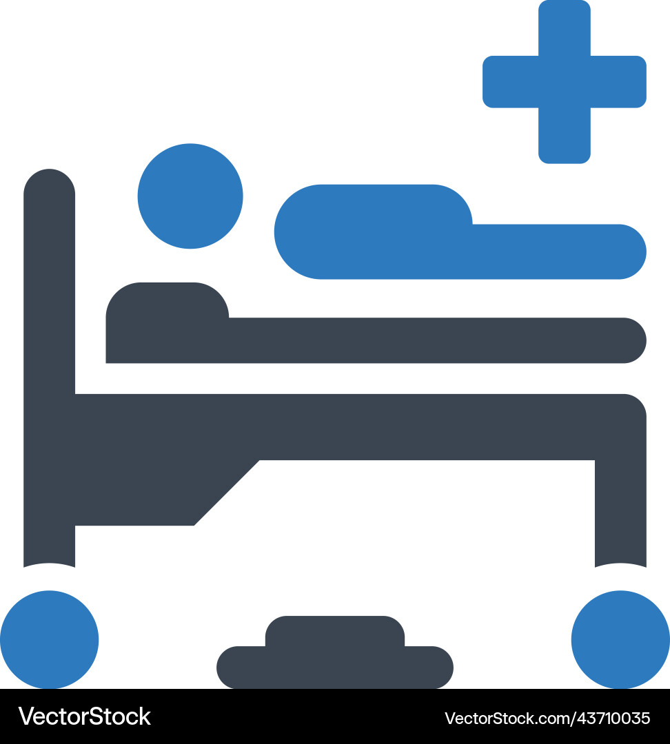 Hospital treatment icon Royalty Free Vector Image