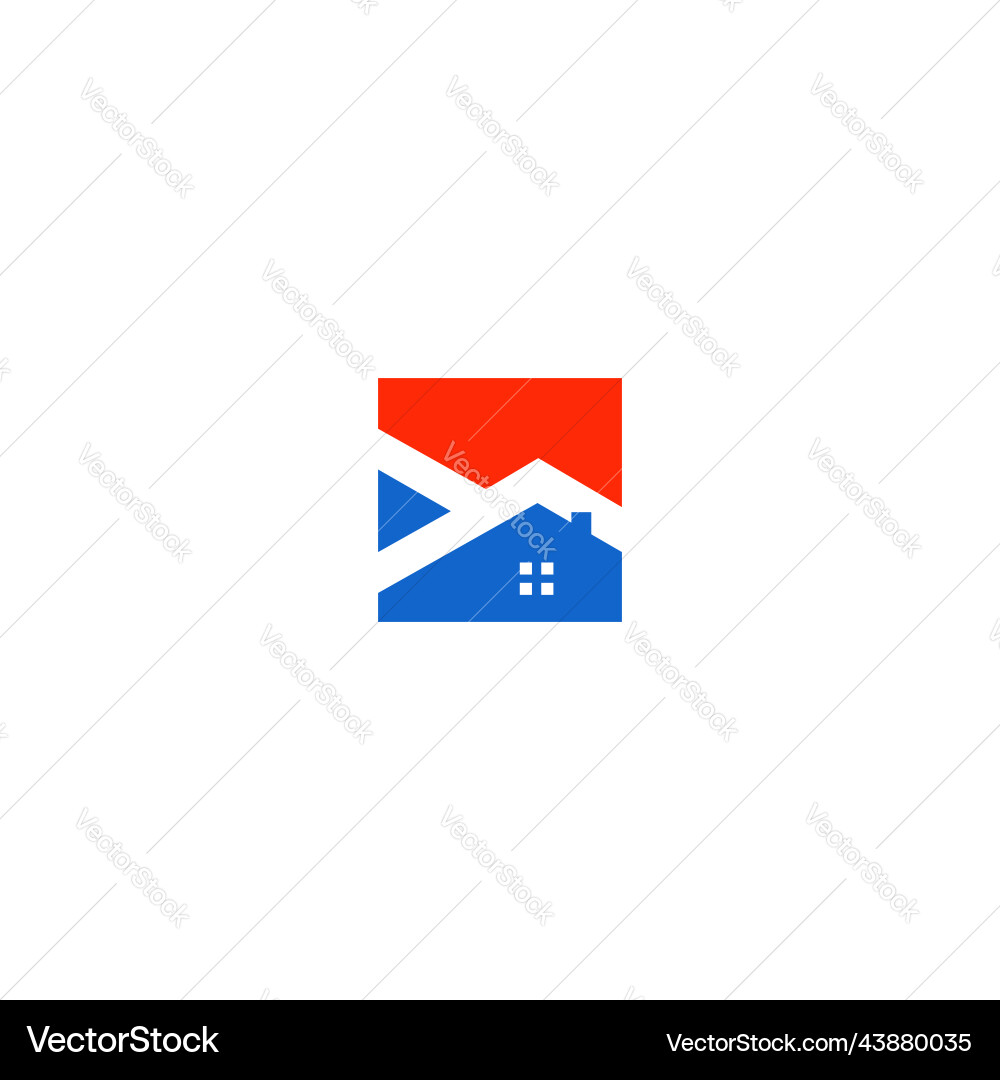 House realty company logo Royalty Free Vector Image