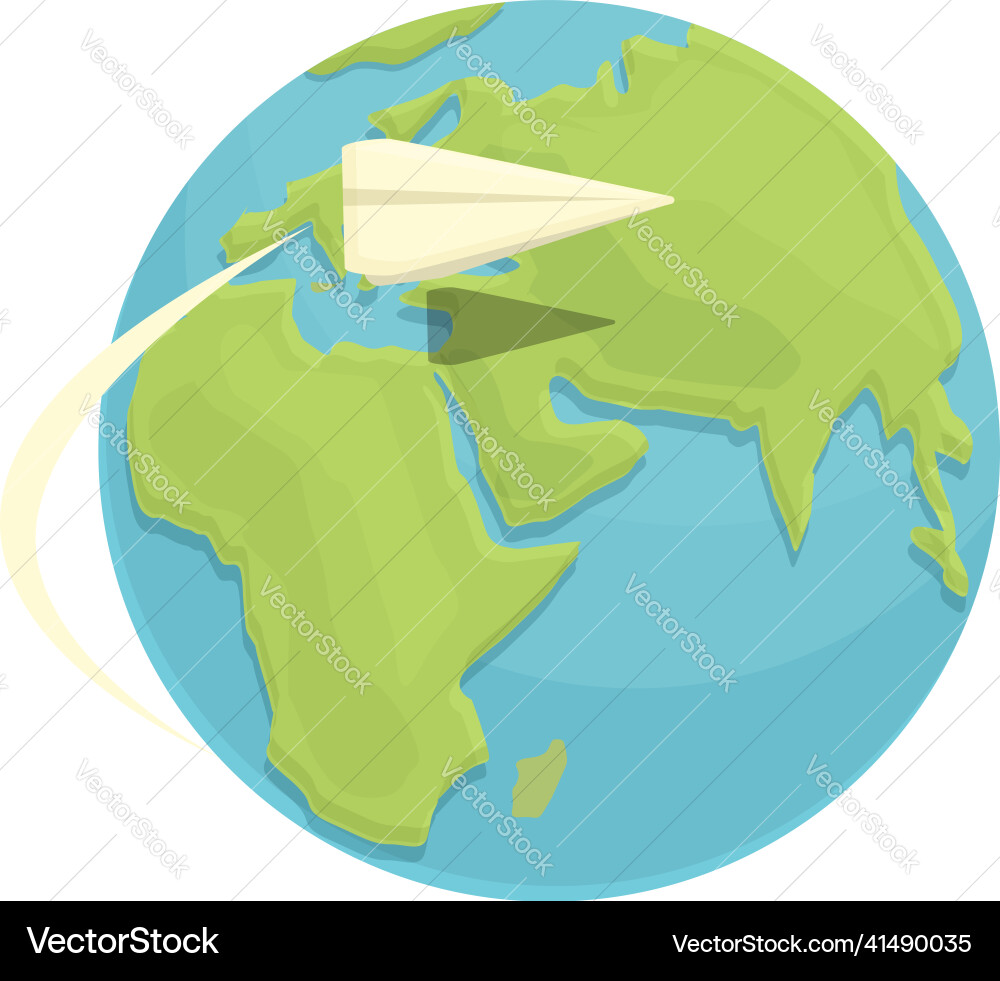 Internet globe travel icon cartoon world Vector Image