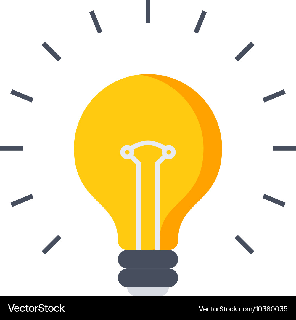 Light bulb Royalty Free Vector Image - VectorStock
