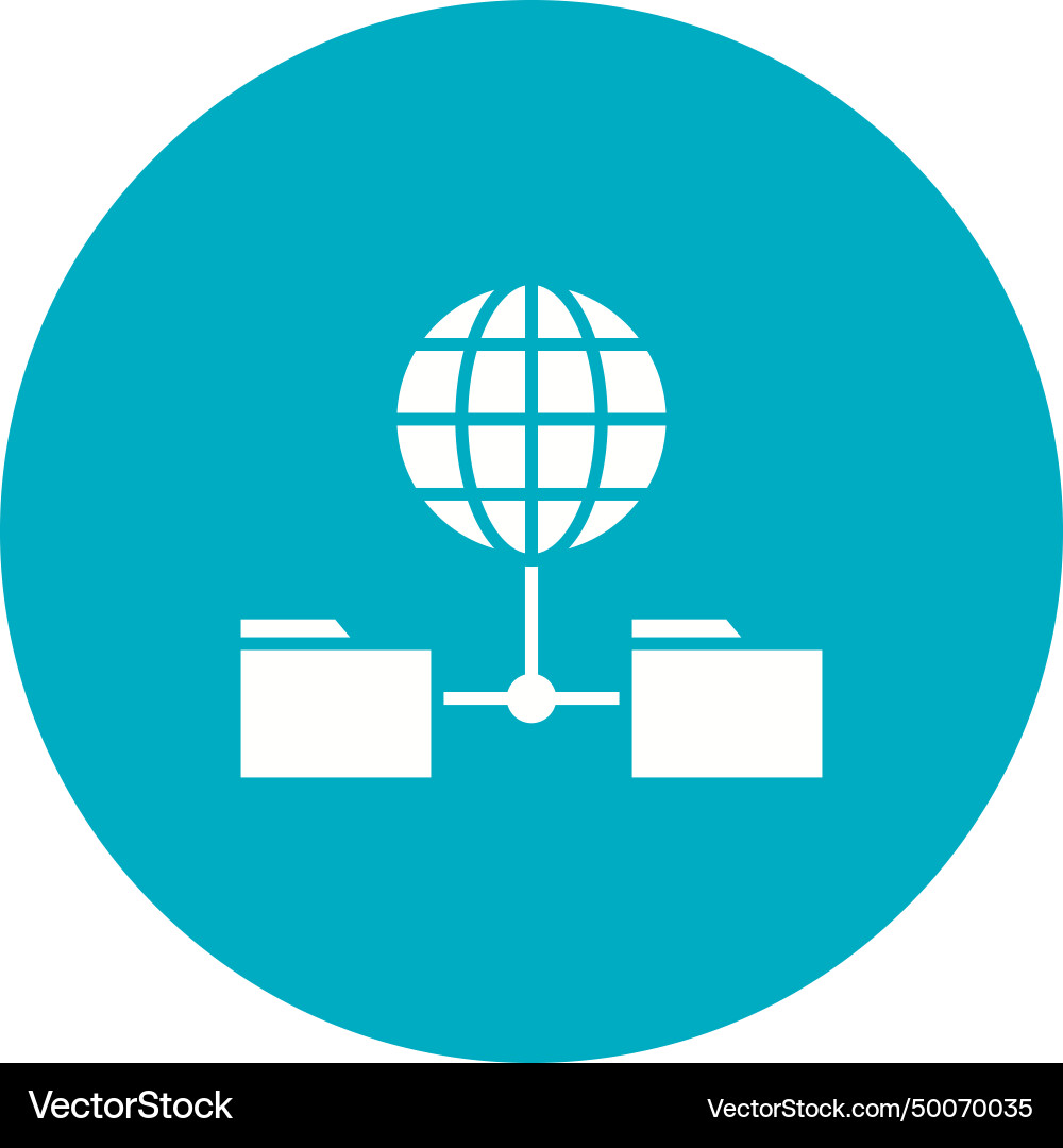 World data icon image Royalty Free Vector Image