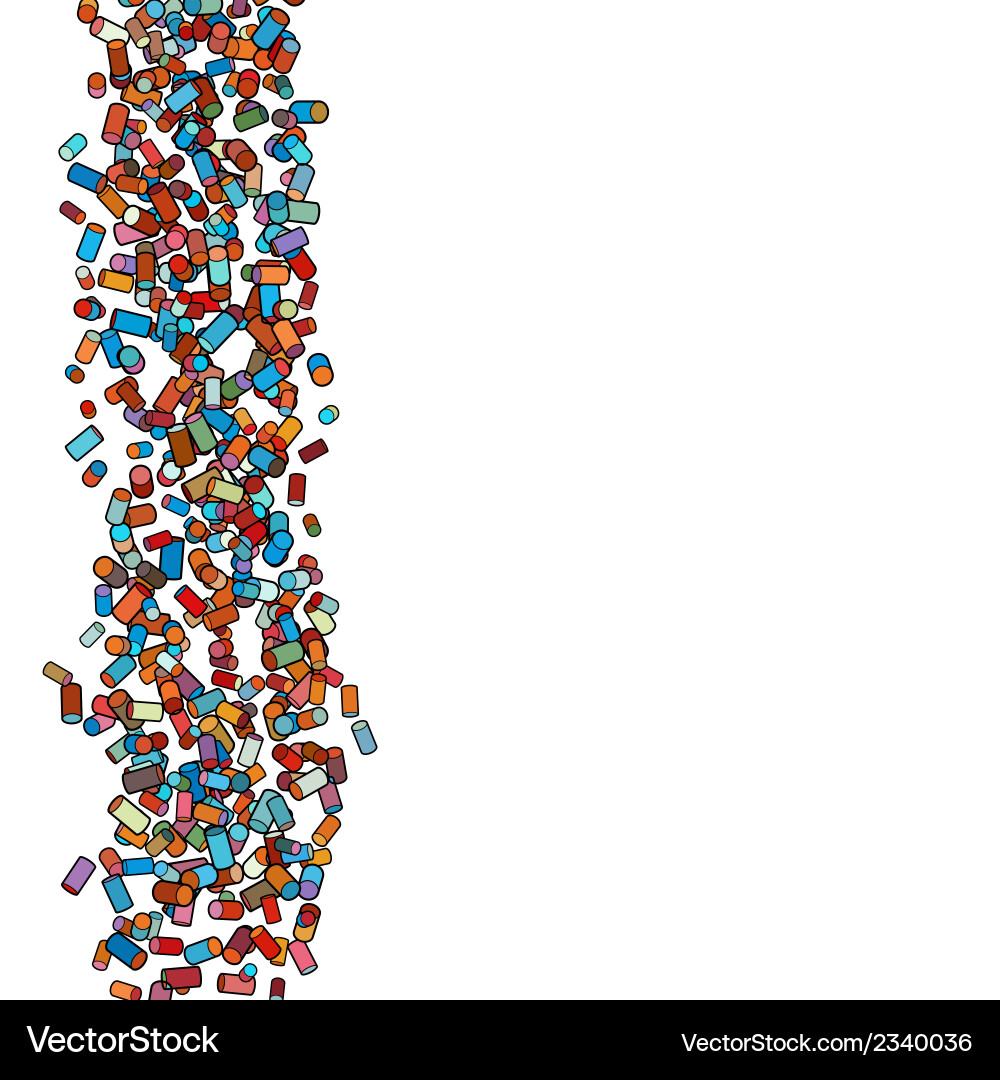3d colorful cylinder drop for background eps 8 Vector Image