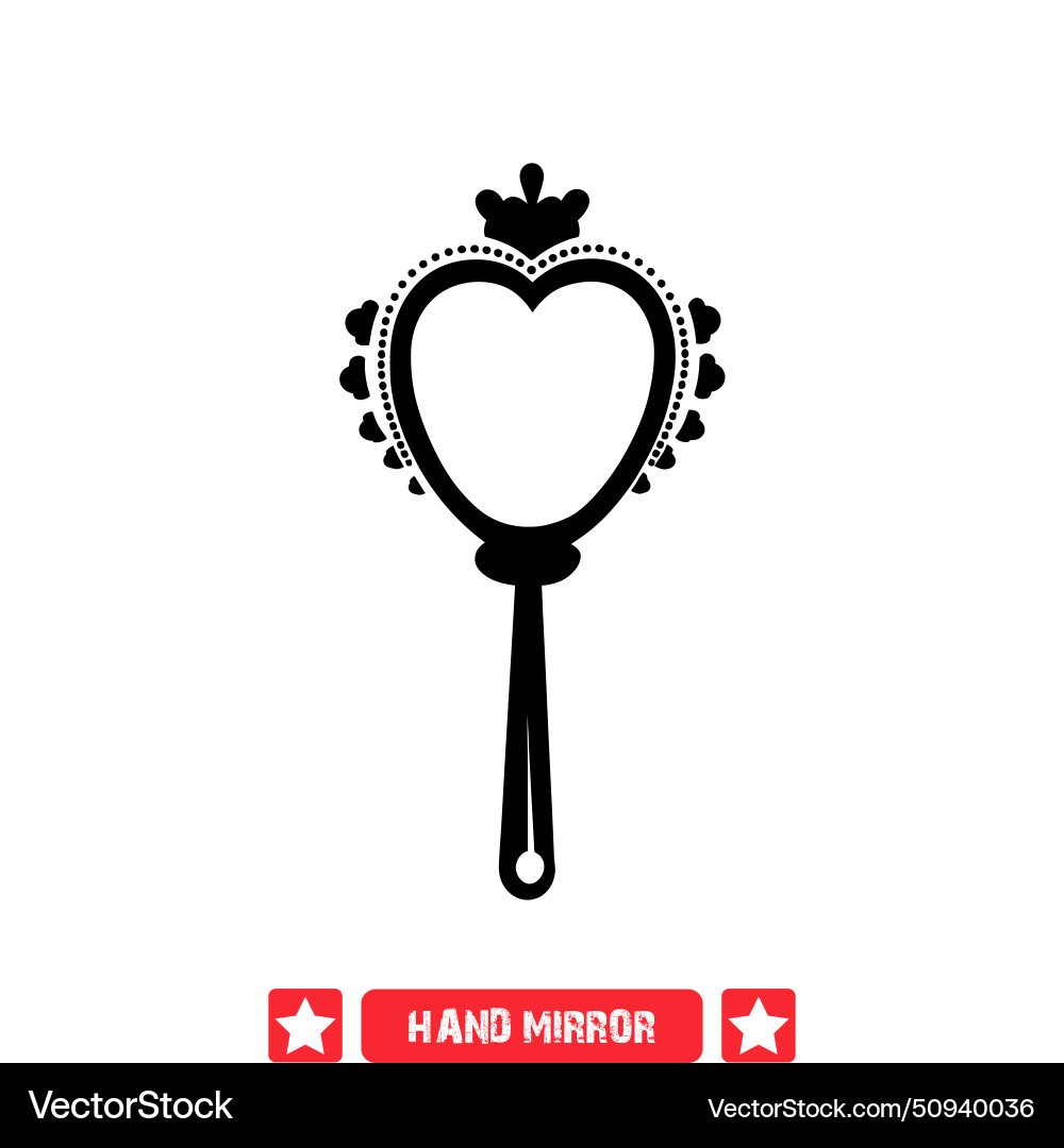 Artistry unveiled hand mirror collection Vector Image
