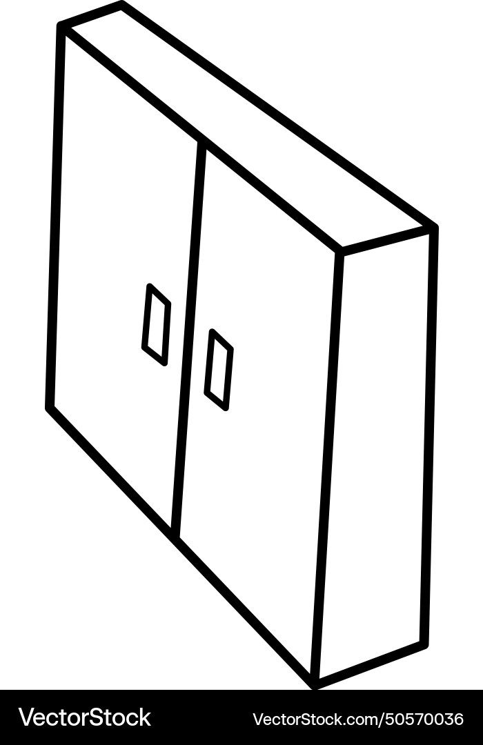 Cabinet Royalty Free Vector Image - VectorStock
