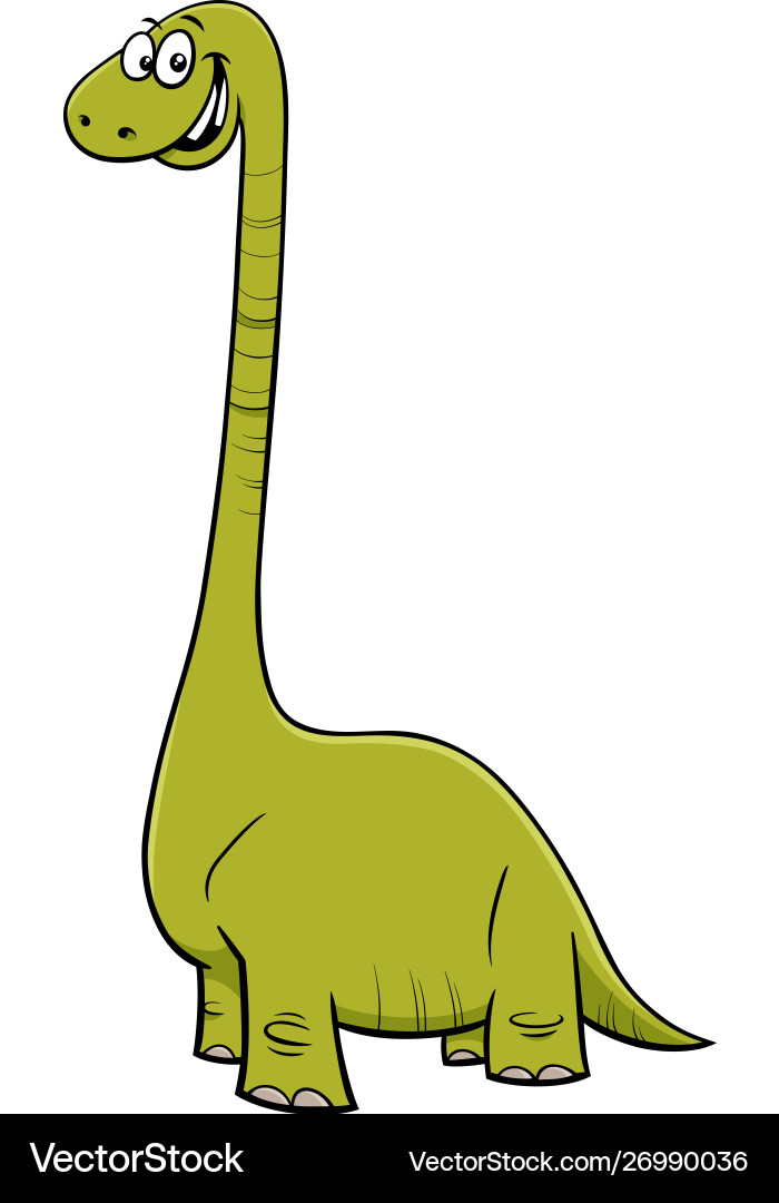 Cartoon happy dinosaur character Royalty Free Vector Image