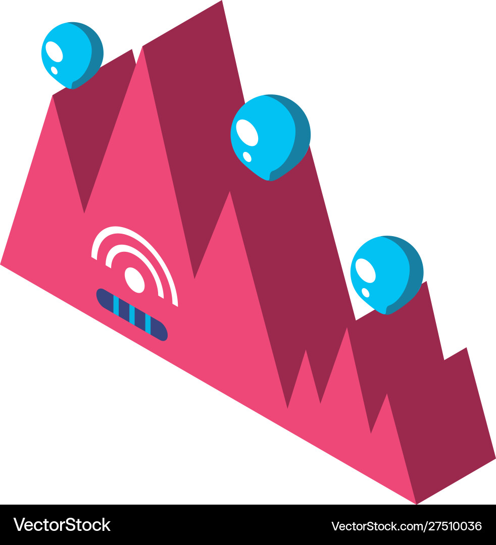 Digital infographic isometric icon design Vector Image