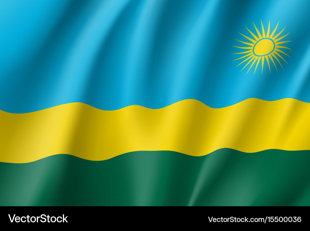 National flag of rwanda Royalty Free Vector Image