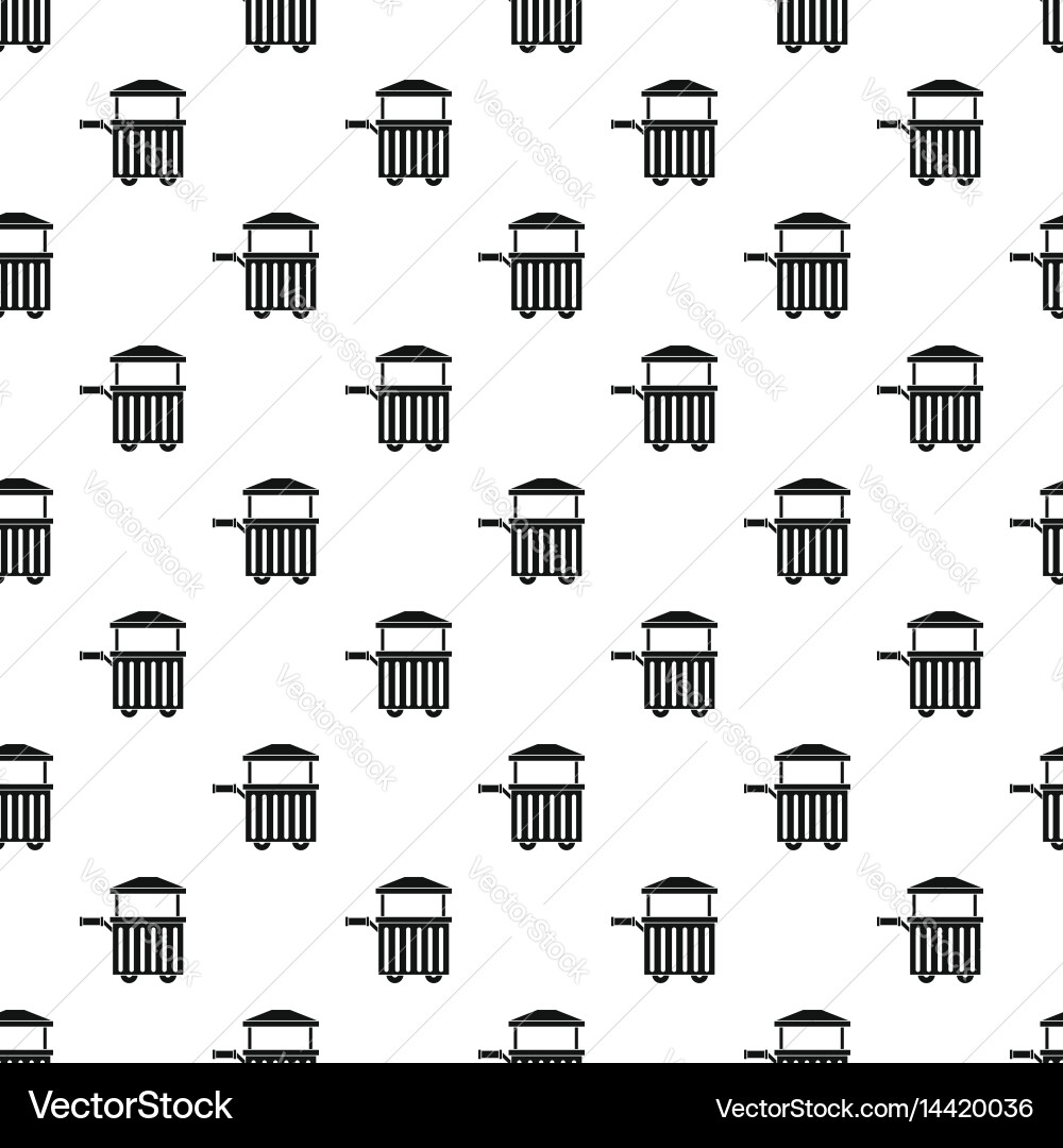 Street food cart pattern Royalty Free Vector Image