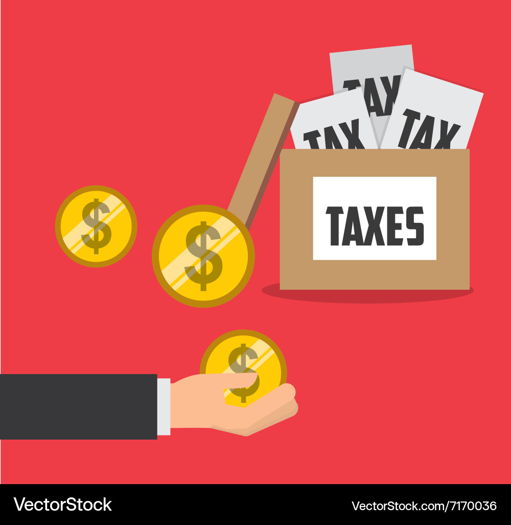 Tax time design Royalty Free Vector Image - VectorStock