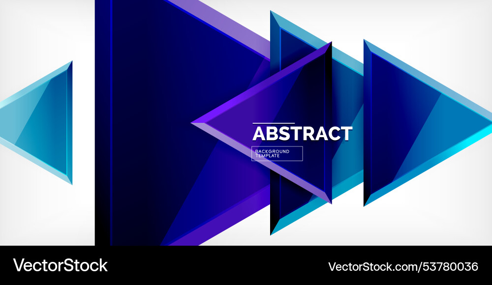 Triangle glass shapes geometric abstract Vector Image