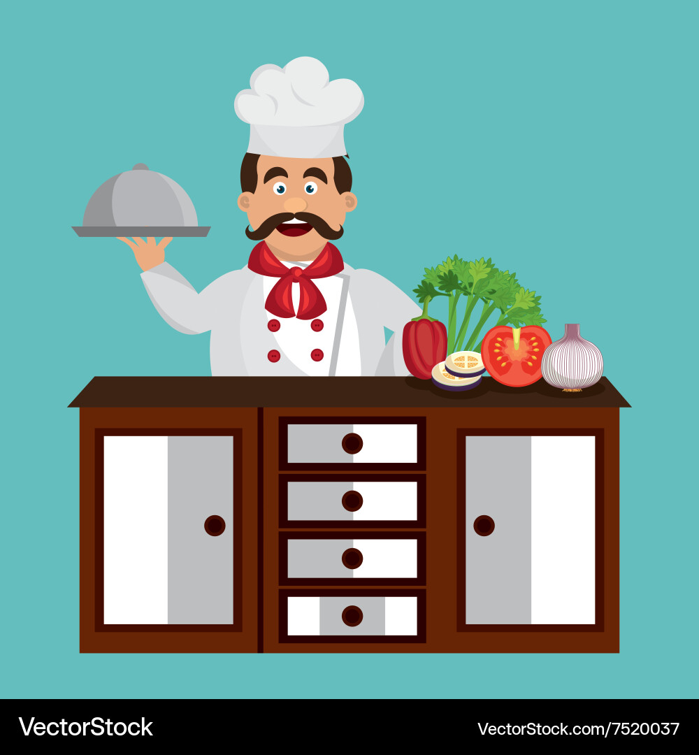 Catering service design Royalty Free Vector Image