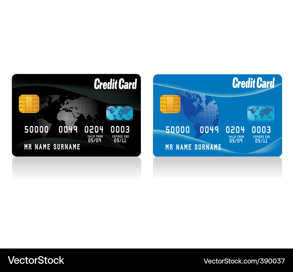 Credit cards Royalty Free Vector Image - VectorStock