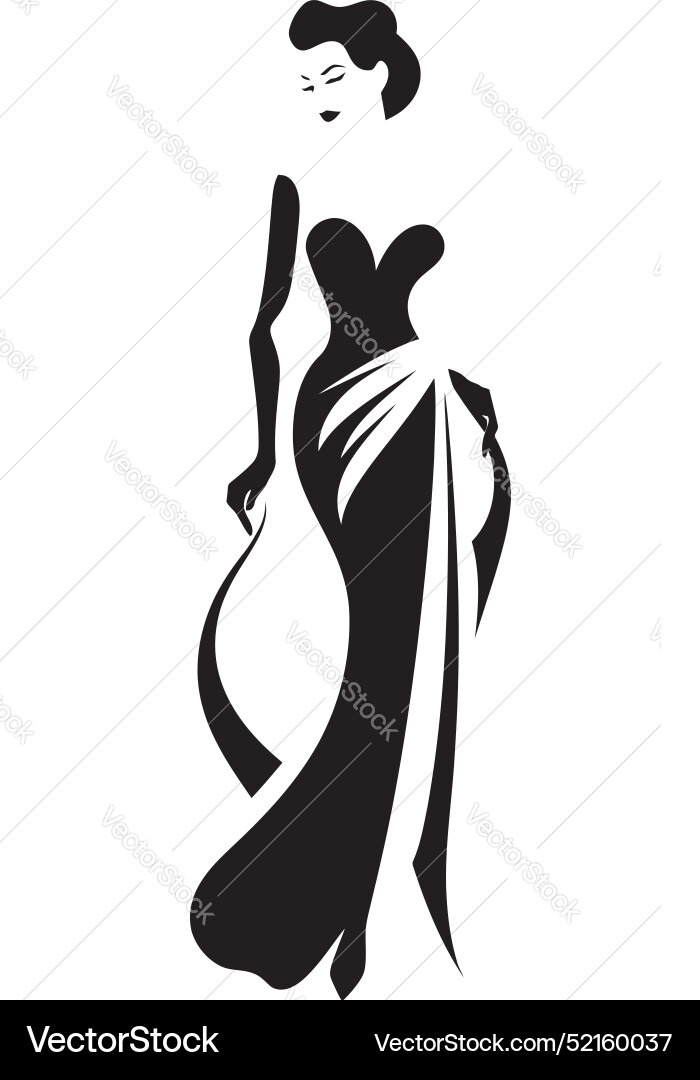 Diva divine glamorous lady icon stylish sensation Vector Image