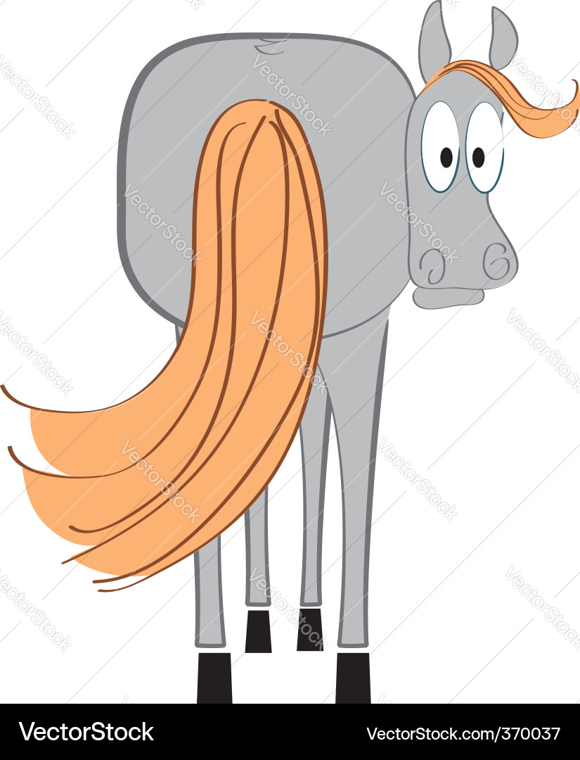 Komisches Pferd Lizenzfreies Vektorbild - VectorStock