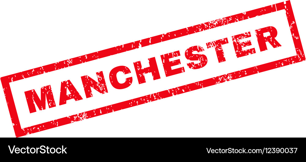Manchester rubber stamp Royalty Free Vector Image