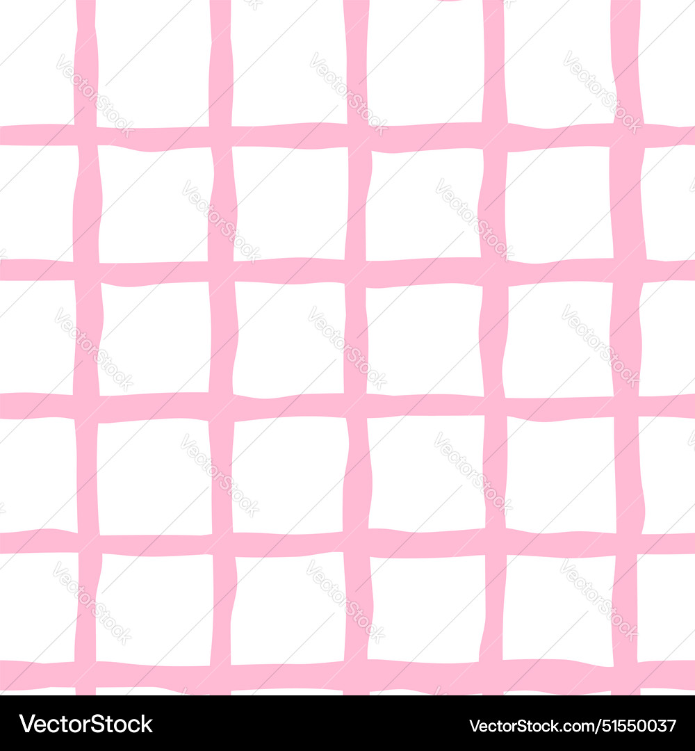 Pink and white wavy checkered abstract background Vector Image