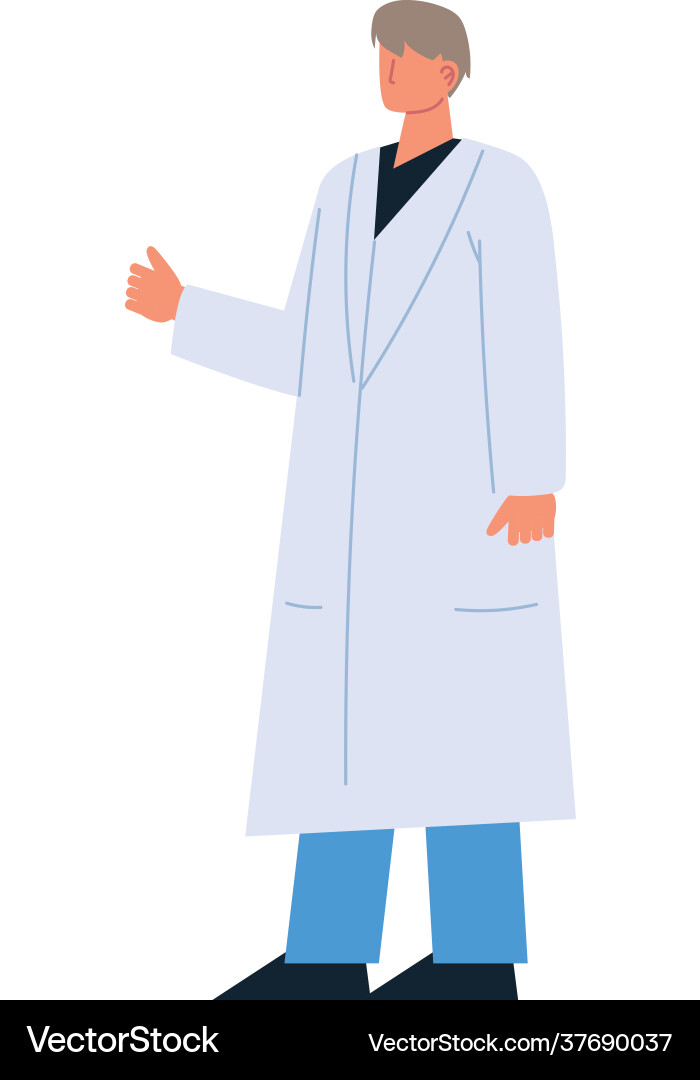 Professional man doctor Royalty Free Vector Image