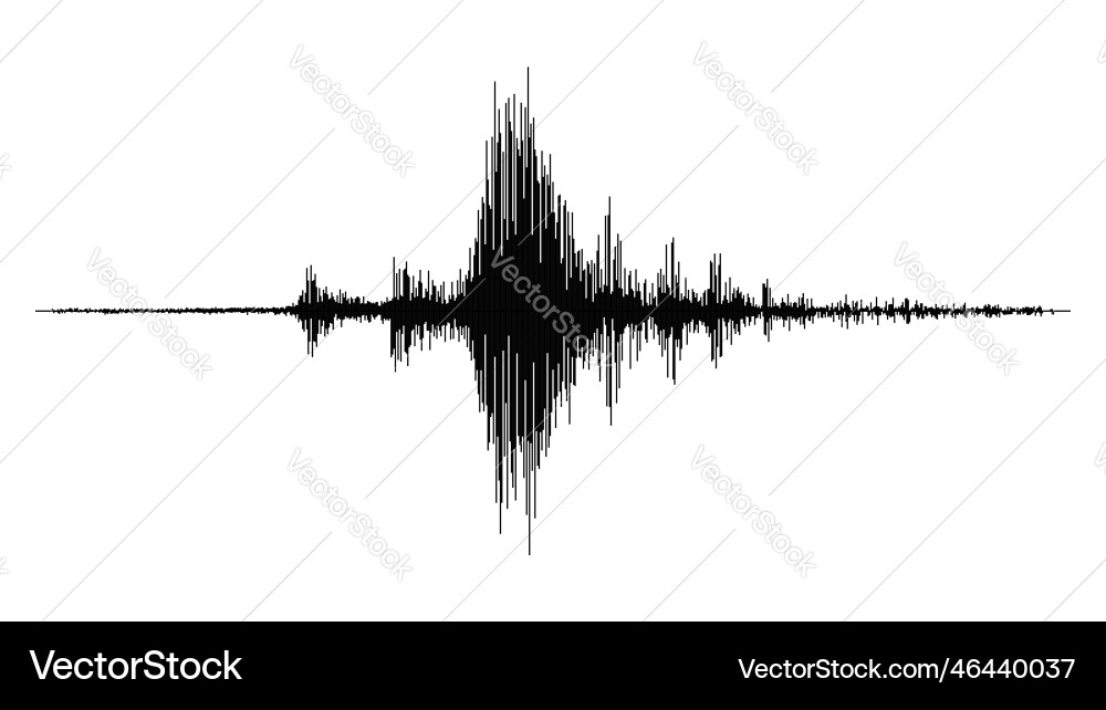 Seismic Waveform - Earthquake Data Royalty Free Vector Image