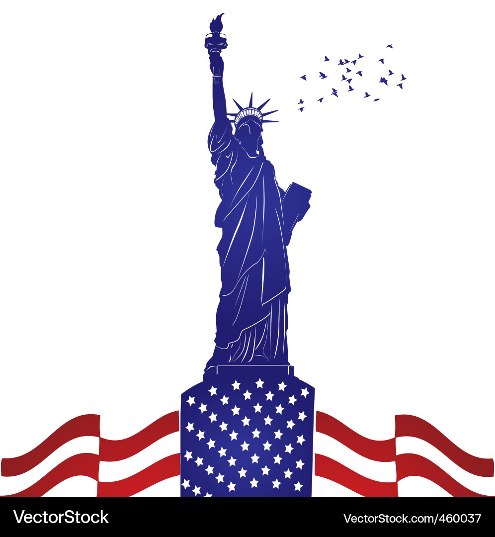 Statue of liberty Royalty Free Vector Image - VectorStock