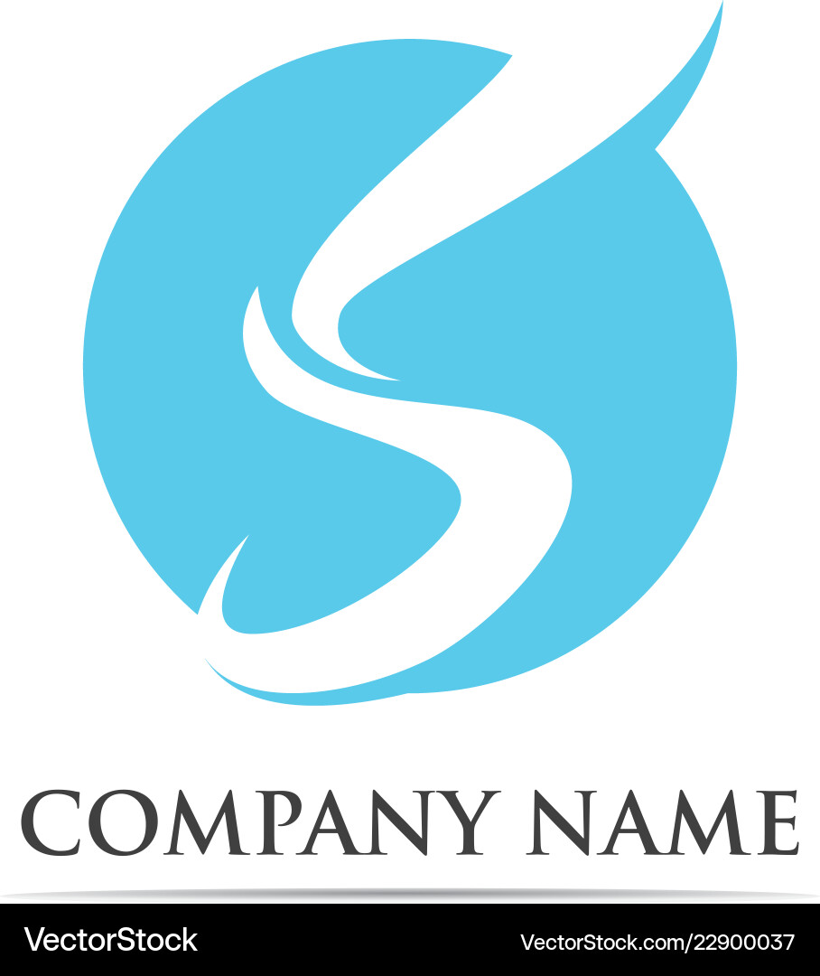 Waves logo and symbols template Royalty Free Vector Image