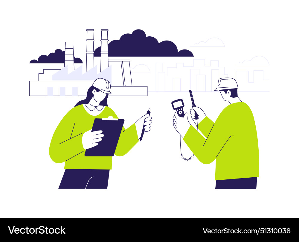 Air quality monitoring abstract concept Royalty Free Vector Air quality monitoring abstract concept Royalty Free Vector