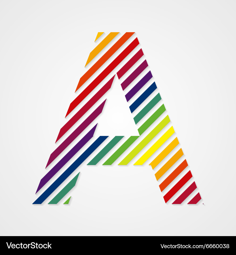 Alphabet letter Royalty Free Vector Image - VectorStock