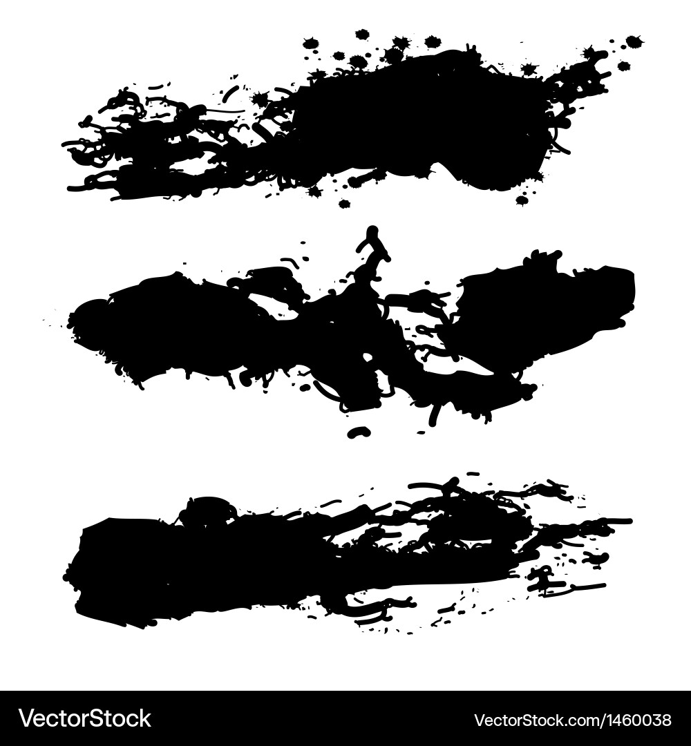 Collection of paint splash Royalty Free Vector Image