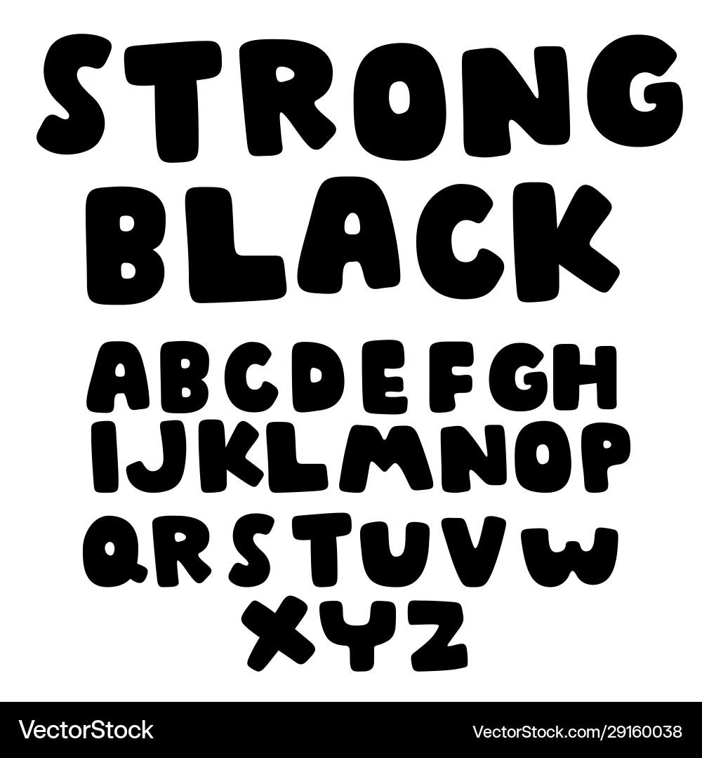 Hand drawn doodle font collection Royalty Free Vector Image