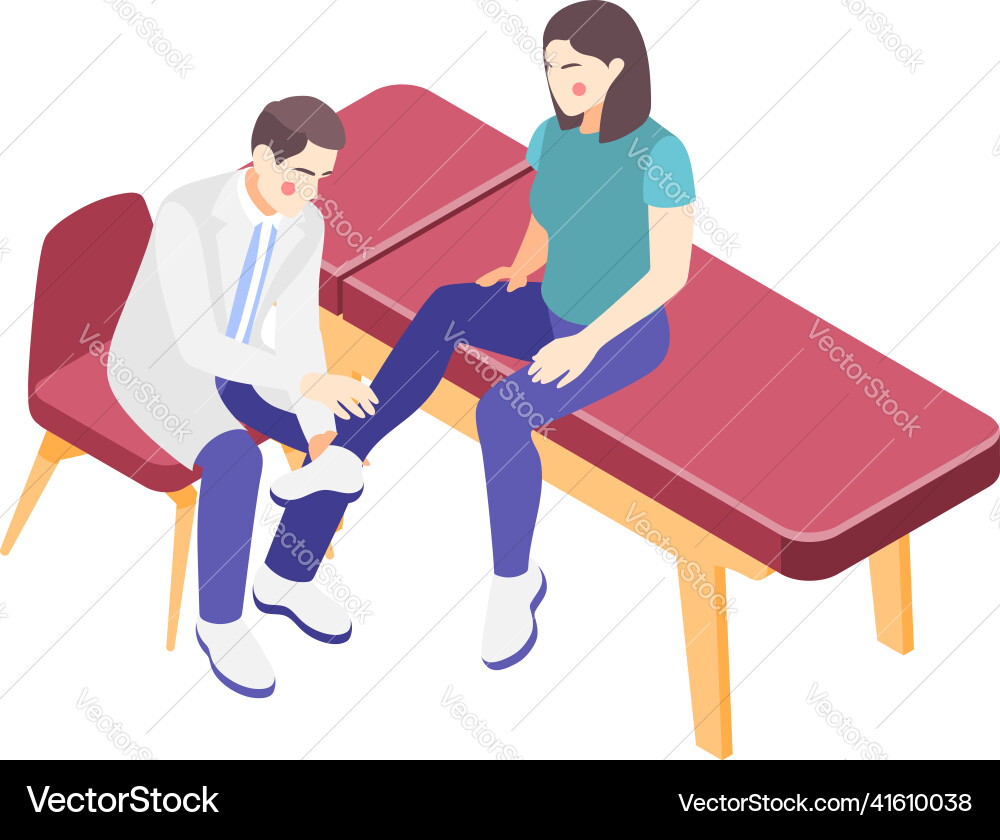 Orthopedics clinic Royalty Free Vector Image - VectorStock