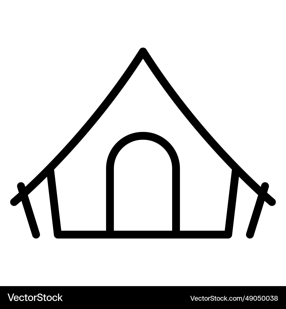 Tent icon Royalty Free Vector Image - VectorStock