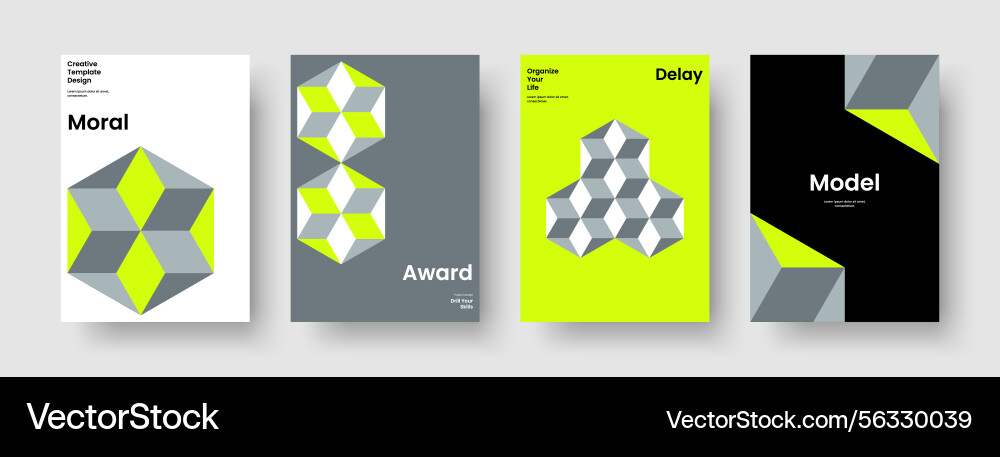 Abstract Banner Template Royalty Free Vector Image