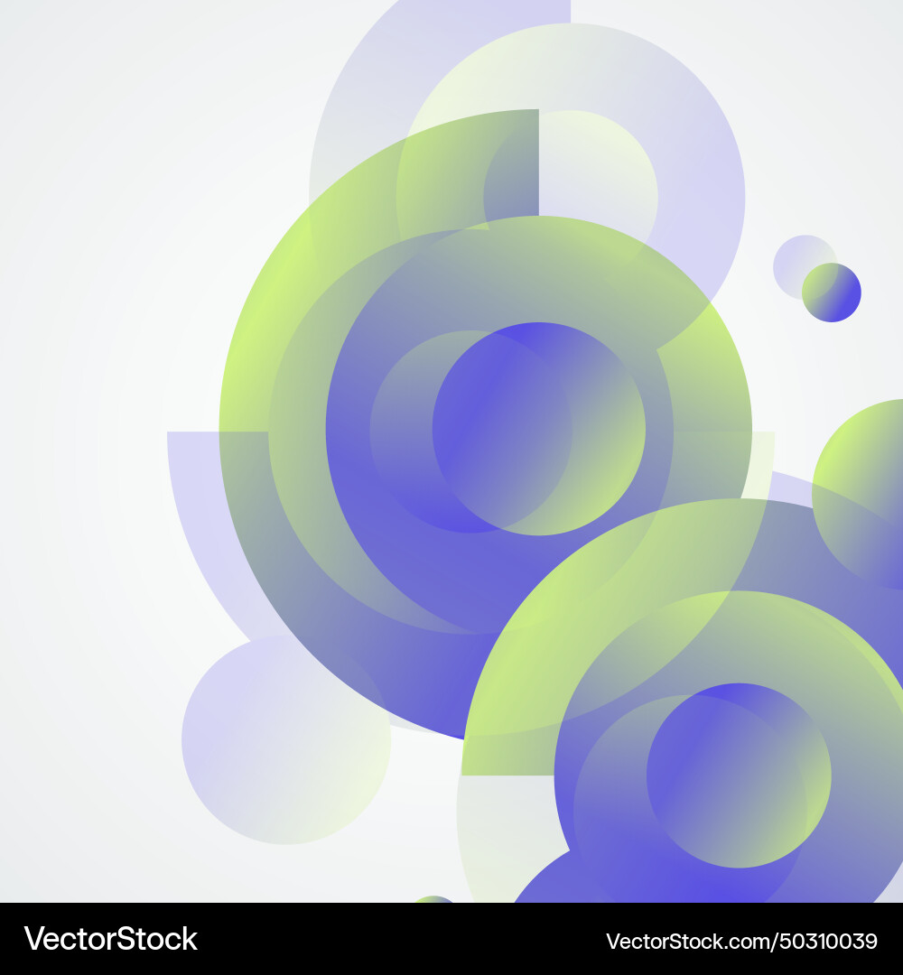 Circles gradient design minimal modern Royalty Free Vector