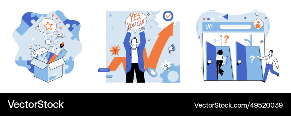 Creative idea valuable advice and diverse Vector Image