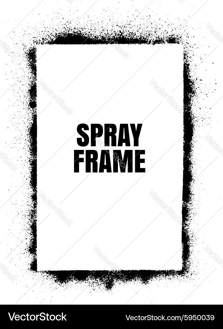 Frame spray texture Royalty Free Vector Image - VectorStock